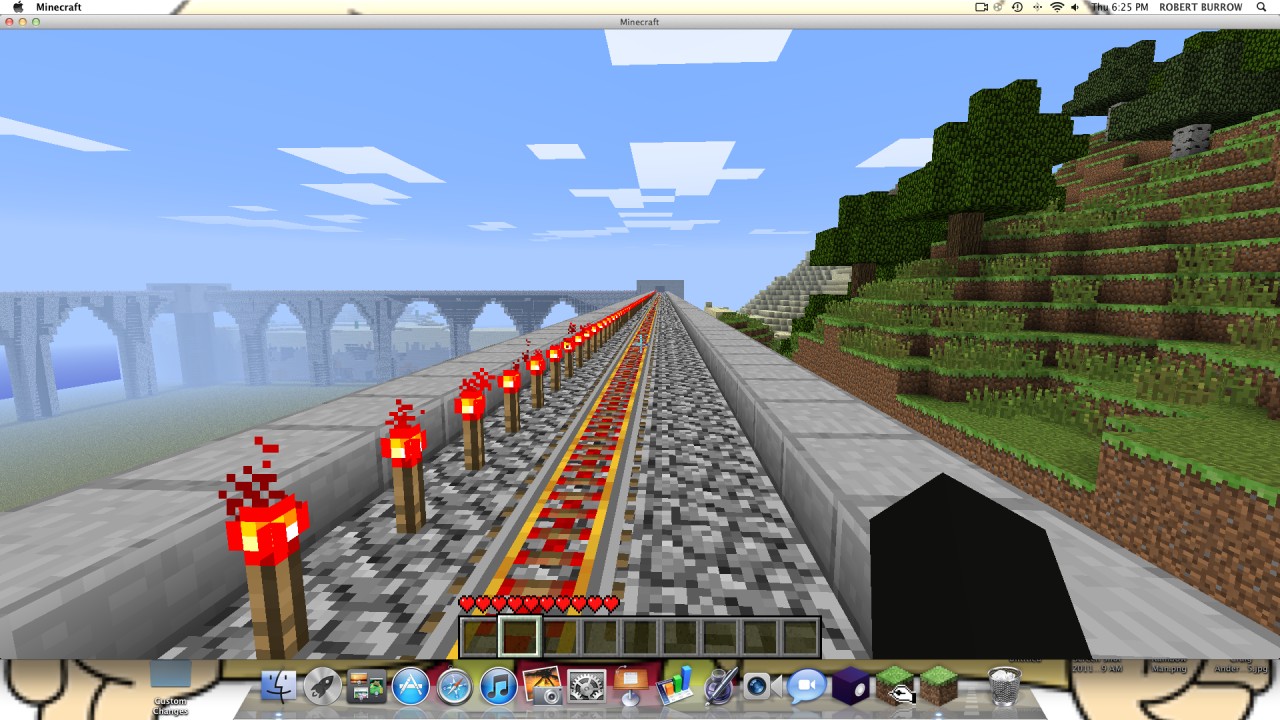 Flat platform surrounded by bridges Minecraft Map