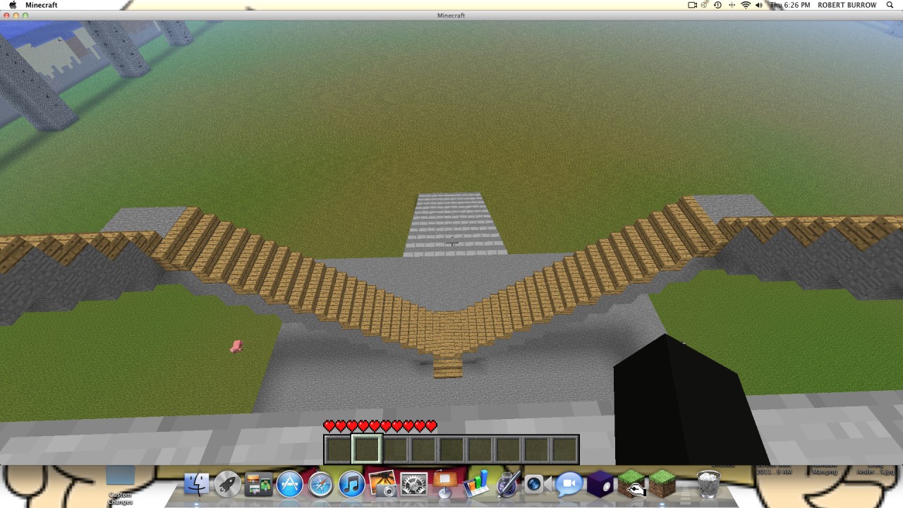 Flat platform surrounded by bridges Minecraft Map