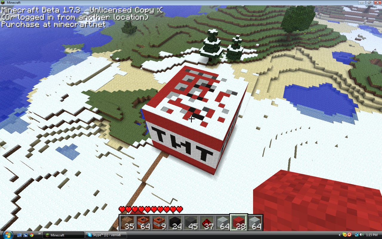 Huge TnT Minecraft Map