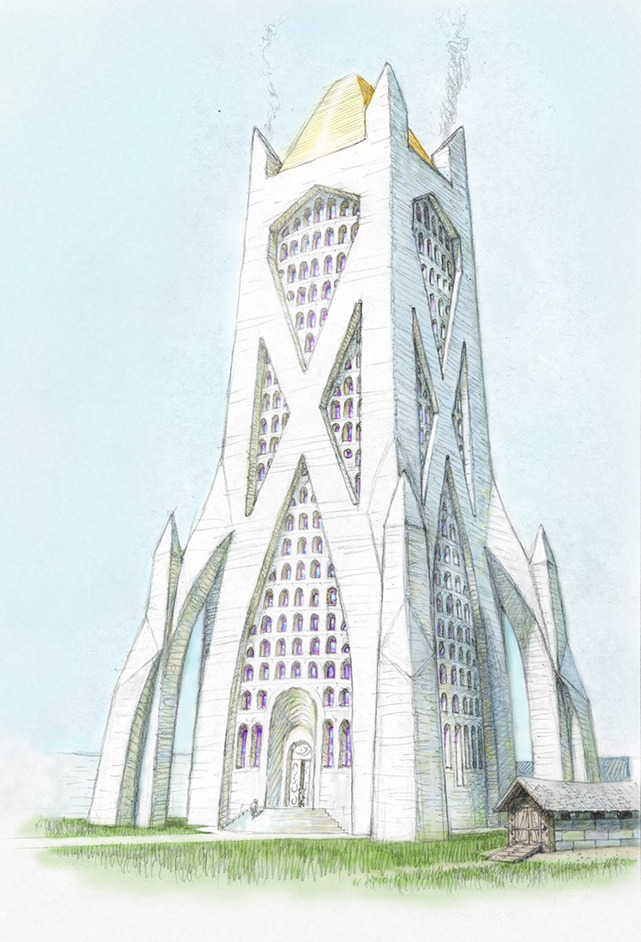 White Wizzard Tower Minecraft Map