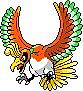 Ho-oh pixel art Minecraft Map