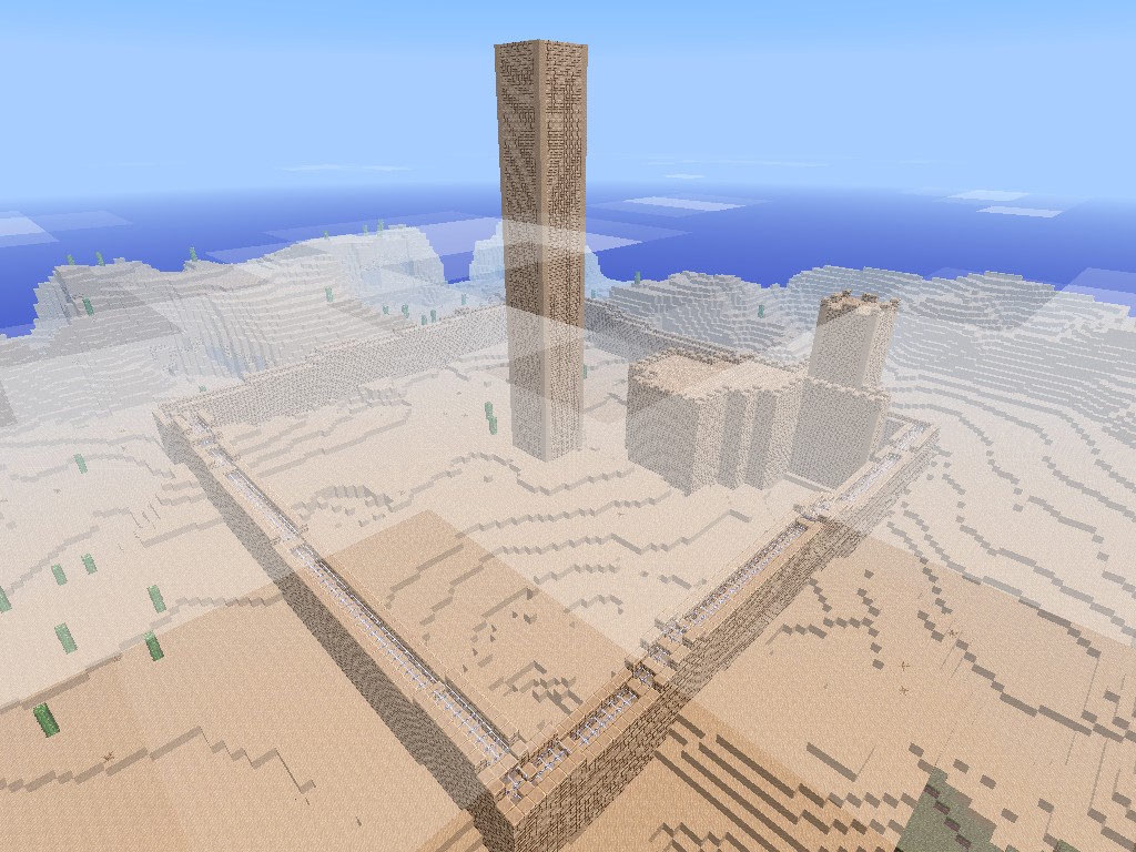 sand castle Minecraft Map