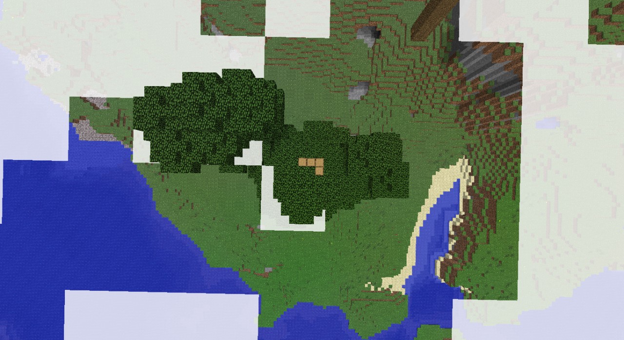 Gant forest with giant trees Minecraft Map