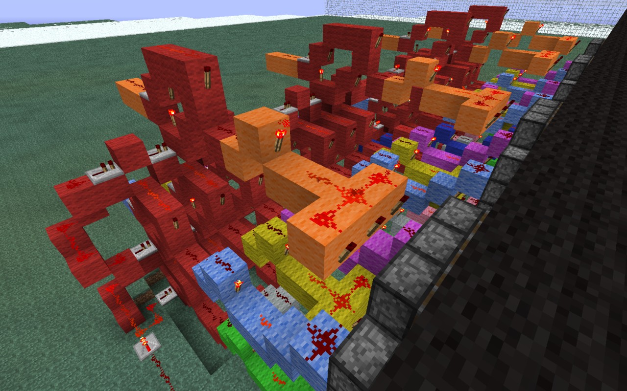 Digital 24h Clock Minecraft Map