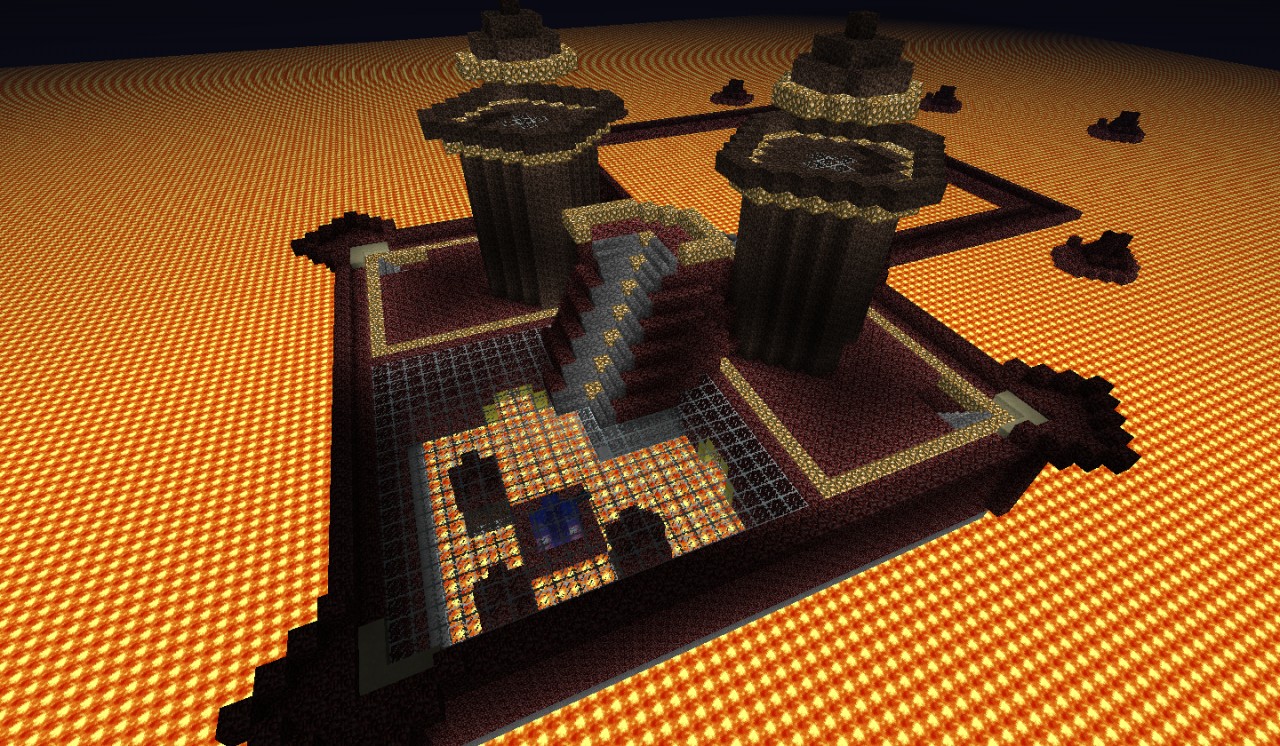 Nether castle Minecraft Map