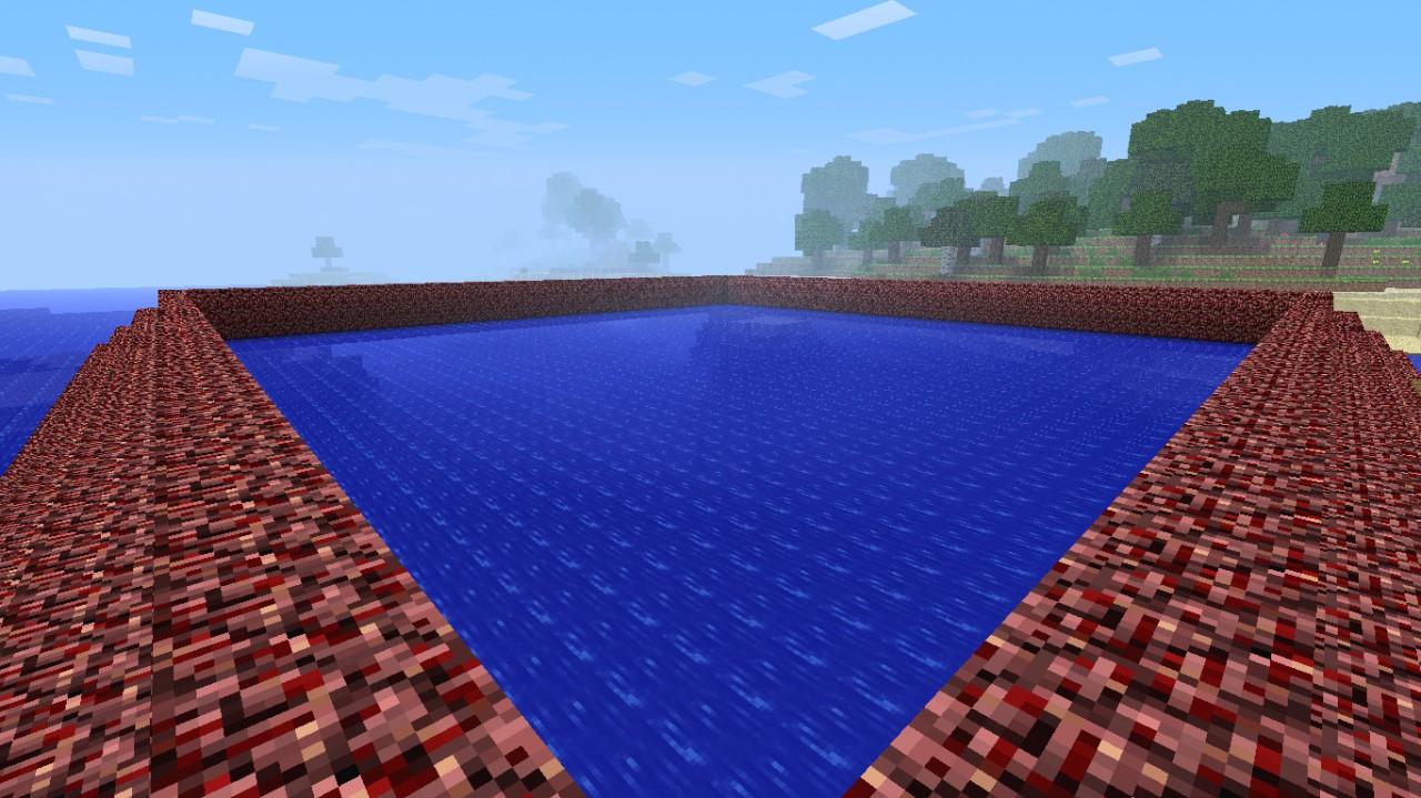 Netherrack pyramid 50x50 Minecraft Map