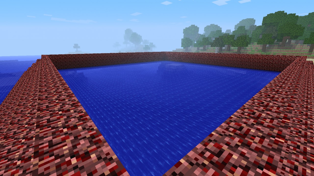 Netherrack pyramid 50x50 Minecraft Map