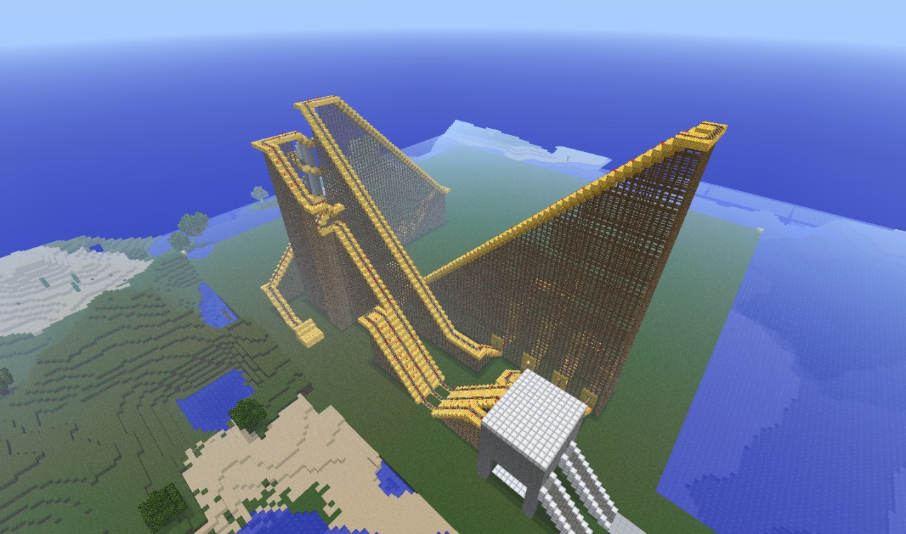 Super Booster RollerCoaster! Minecraft Map