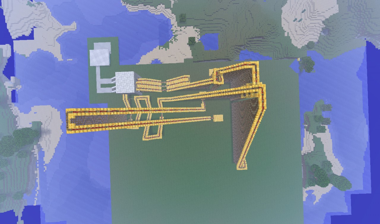 Super Booster RollerCoaster! Minecraft Map