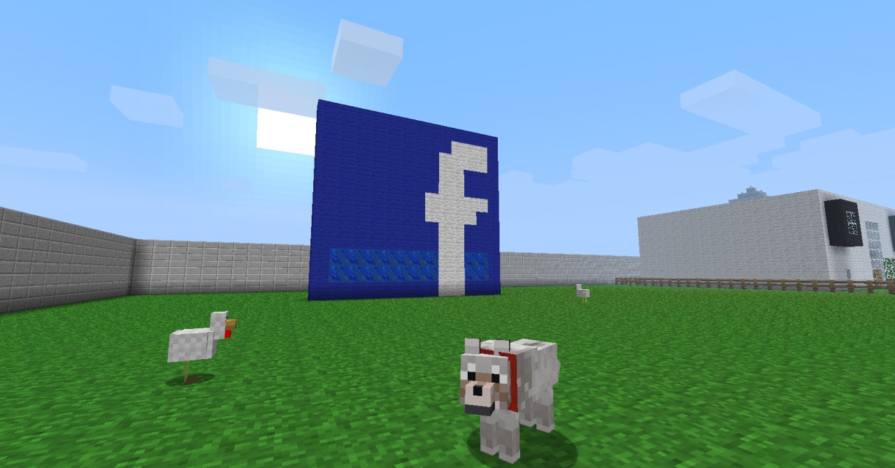 Facebook Logo Minecraft Map