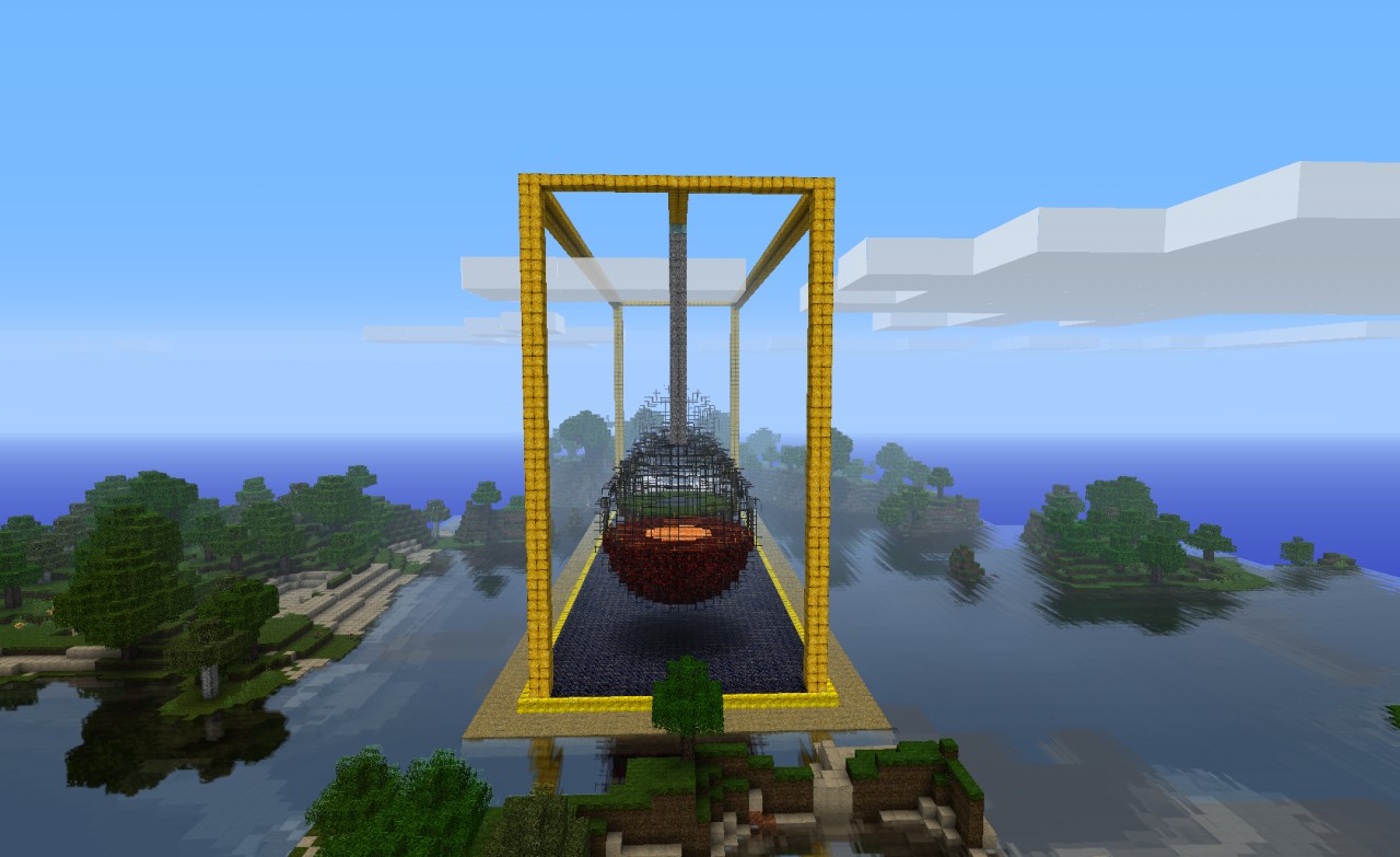 Newton's cradle Minecraft Map