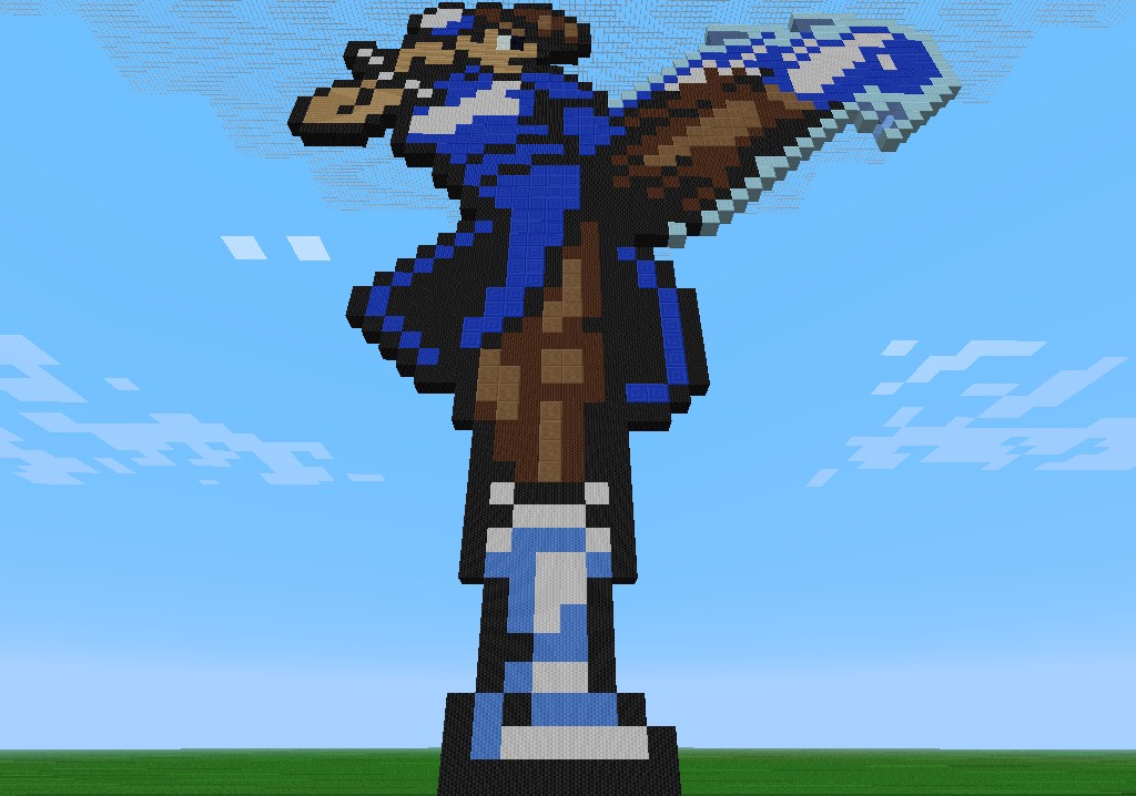 *Chun-Lee Pixel Art* Minecraft Map