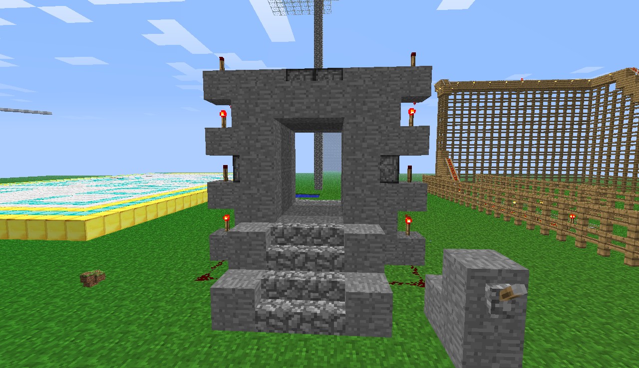 Simple Piston Door With Download =D Minecraft Map