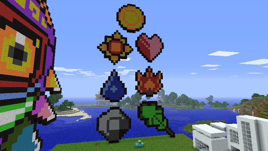 My Pixel art blitz islands Minecraft Map