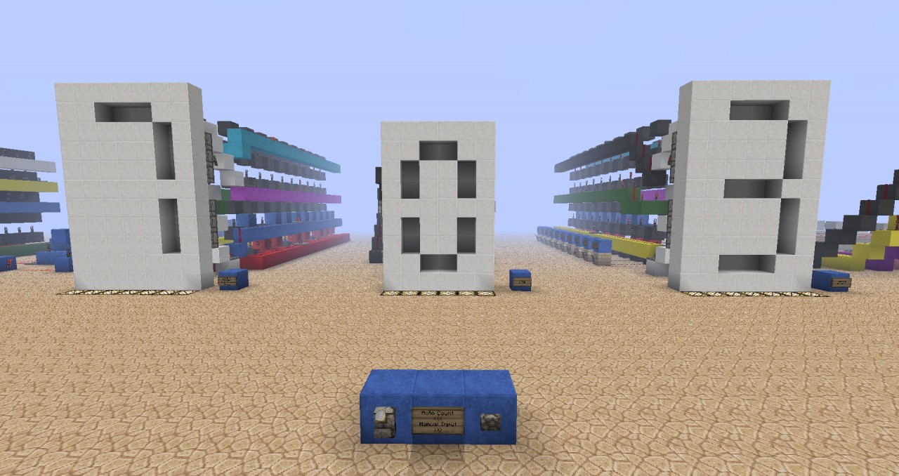 Seven Segment Display Decoder Gallery Tutorial Minecraft Map