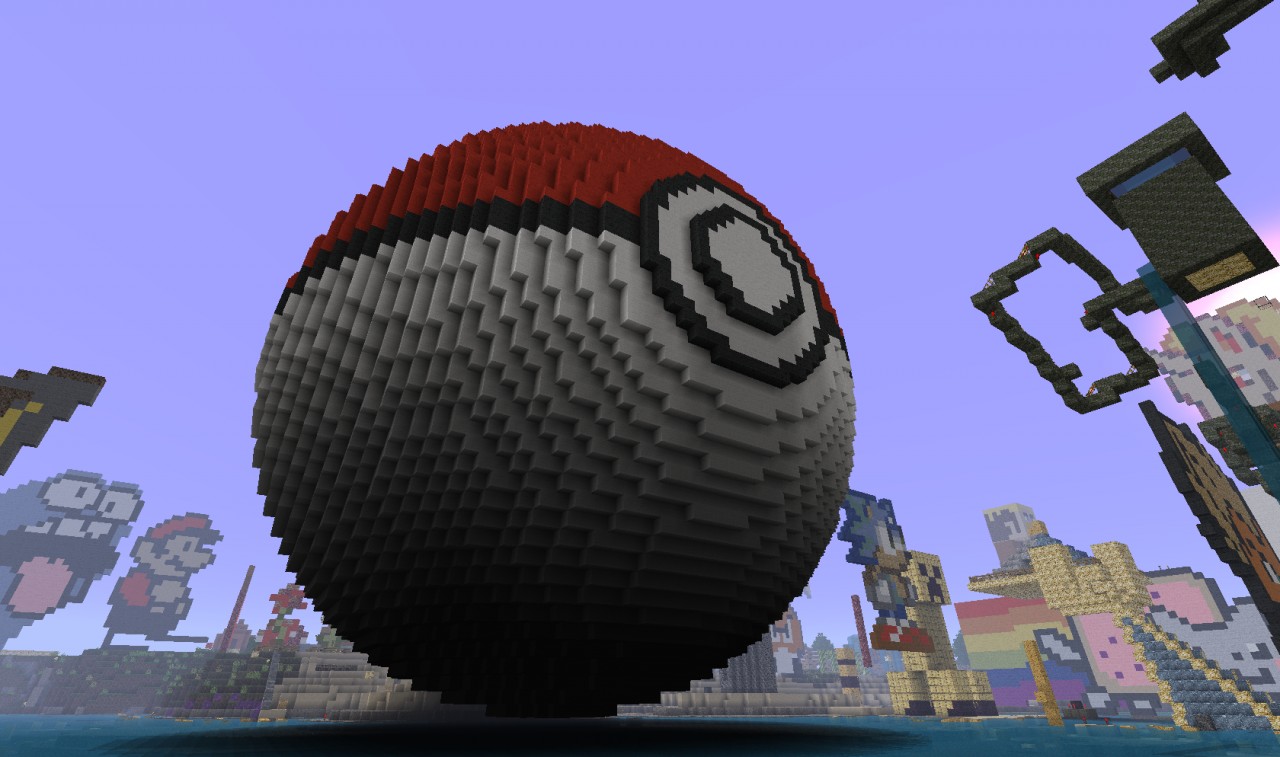 Pokeball Minecraft Map