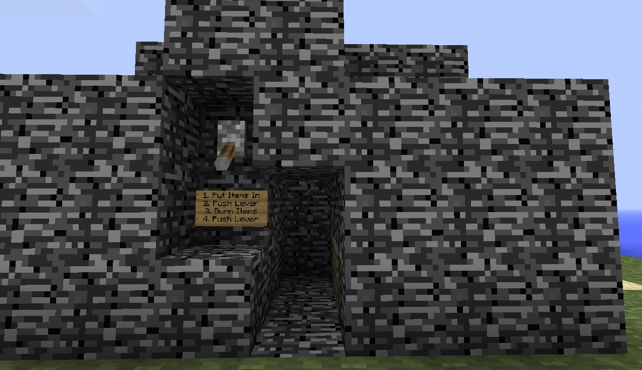 Piston Rubbish Bin Minecraft Map