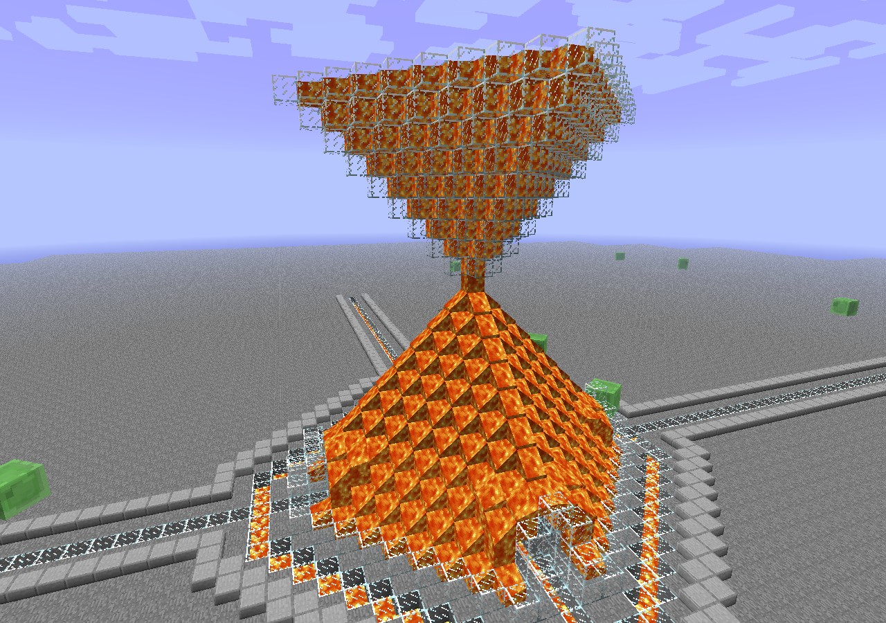 lava monument Minecraft Map