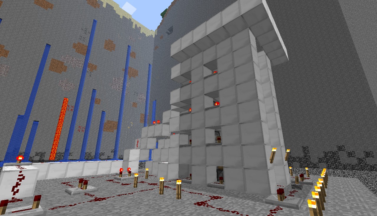 Piston Elevator Minecraft Map