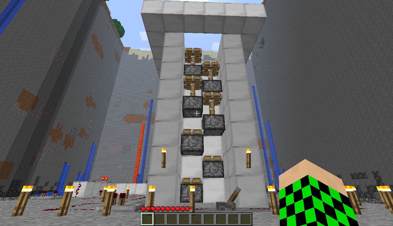 Piston Elevator Minecraft Map