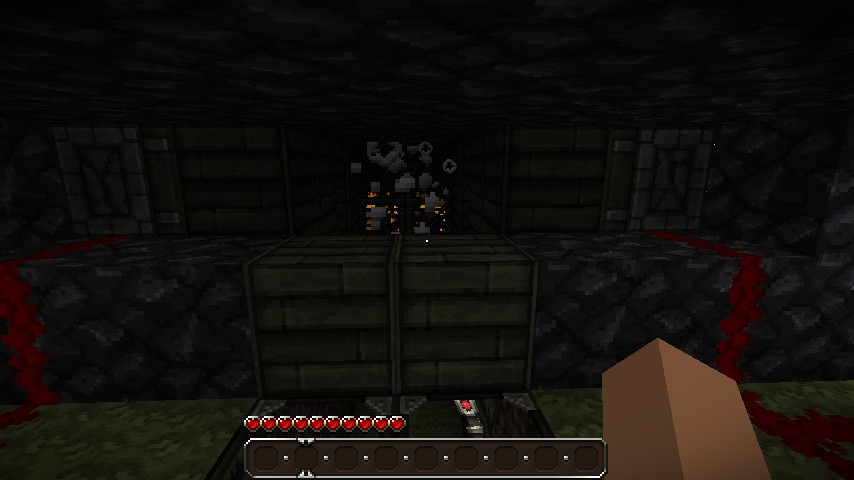 big hole with random redstone stuff Minecraft Map