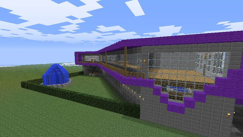 Modern Concept Mansion Purple *Read Description* Minecraft Map
