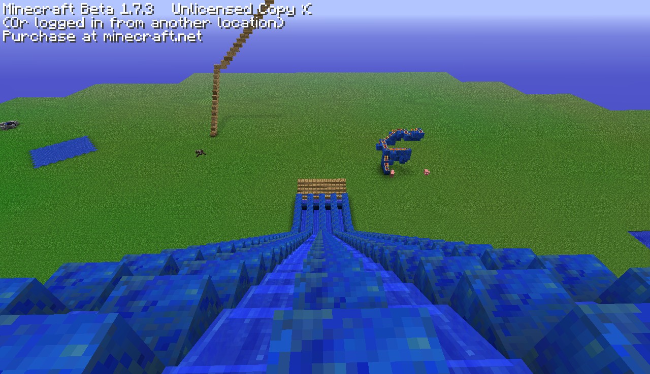 Racing Slide (Water Slide) Minecraft Map