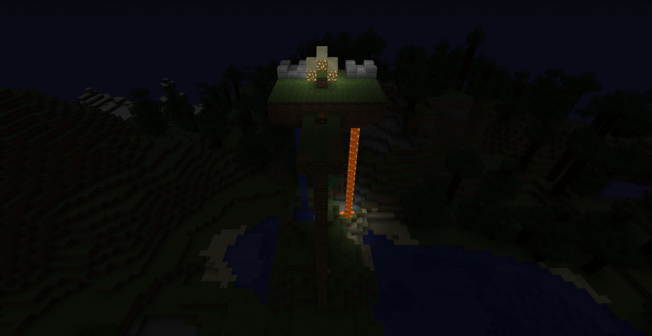 Floating Island w/ lighting Minecraft Map