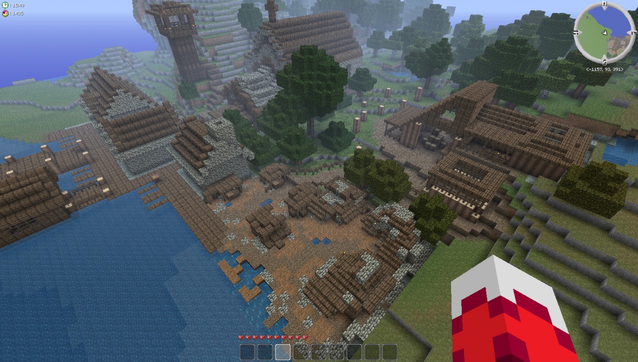 Waterfront Village Minecraft Map