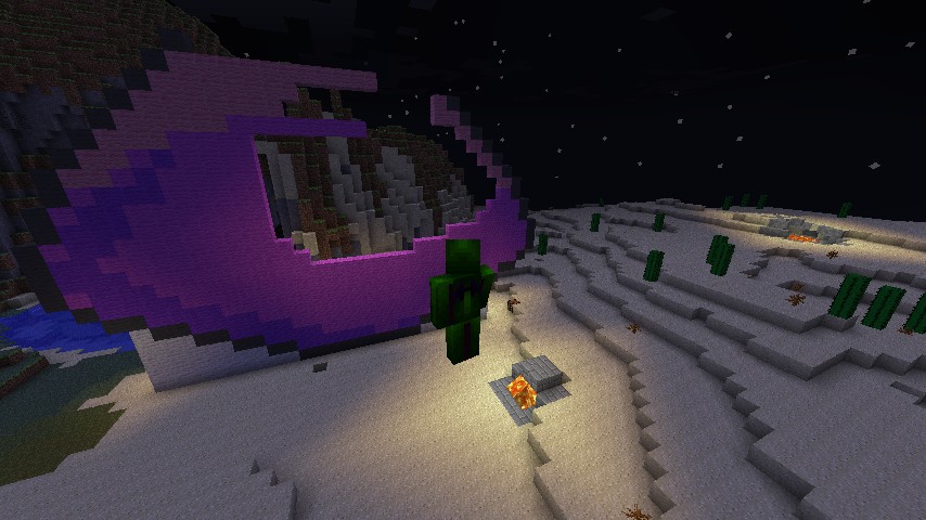 Poring pixel art Minecraft Map