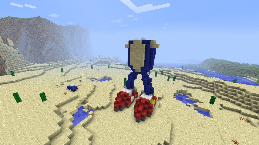 Sonic Statue Minecraft Map
