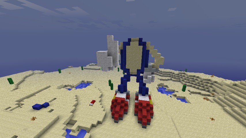 Sonic Statue Minecraft Map
