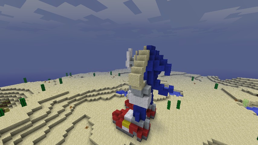 Sonic Statue Minecraft Map