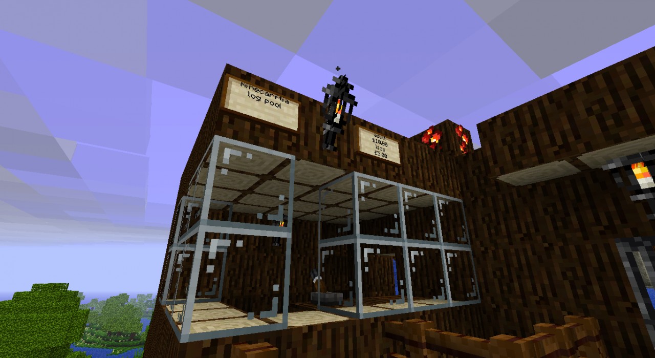 pool with reception iron doors! Minecraft Map