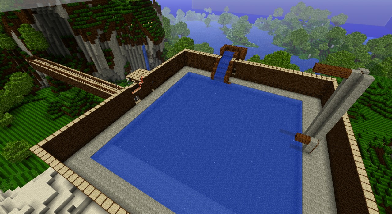 pool with reception iron doors! Minecraft Map