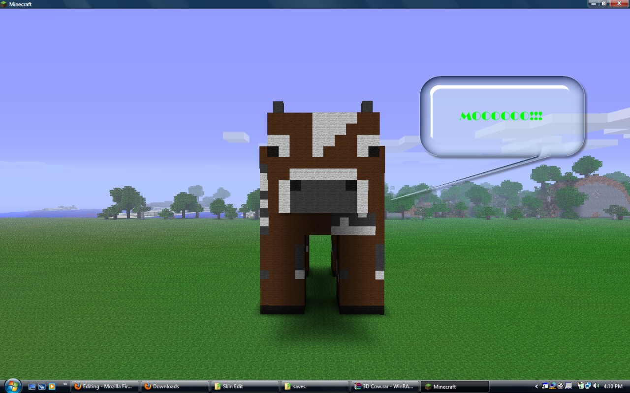 3D Cow For Thedustrore228 Minecraft Map