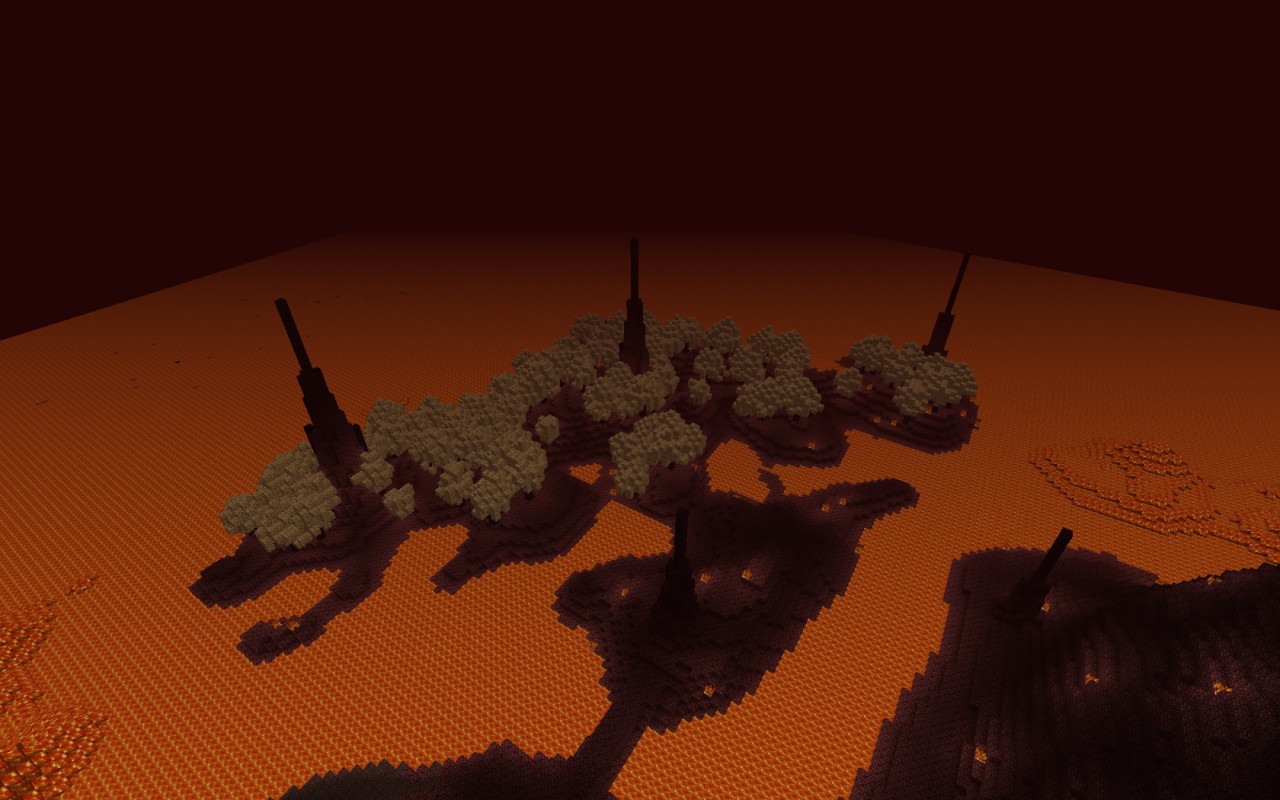 Custom Terrain: Nether Nightmare Minecraft Map