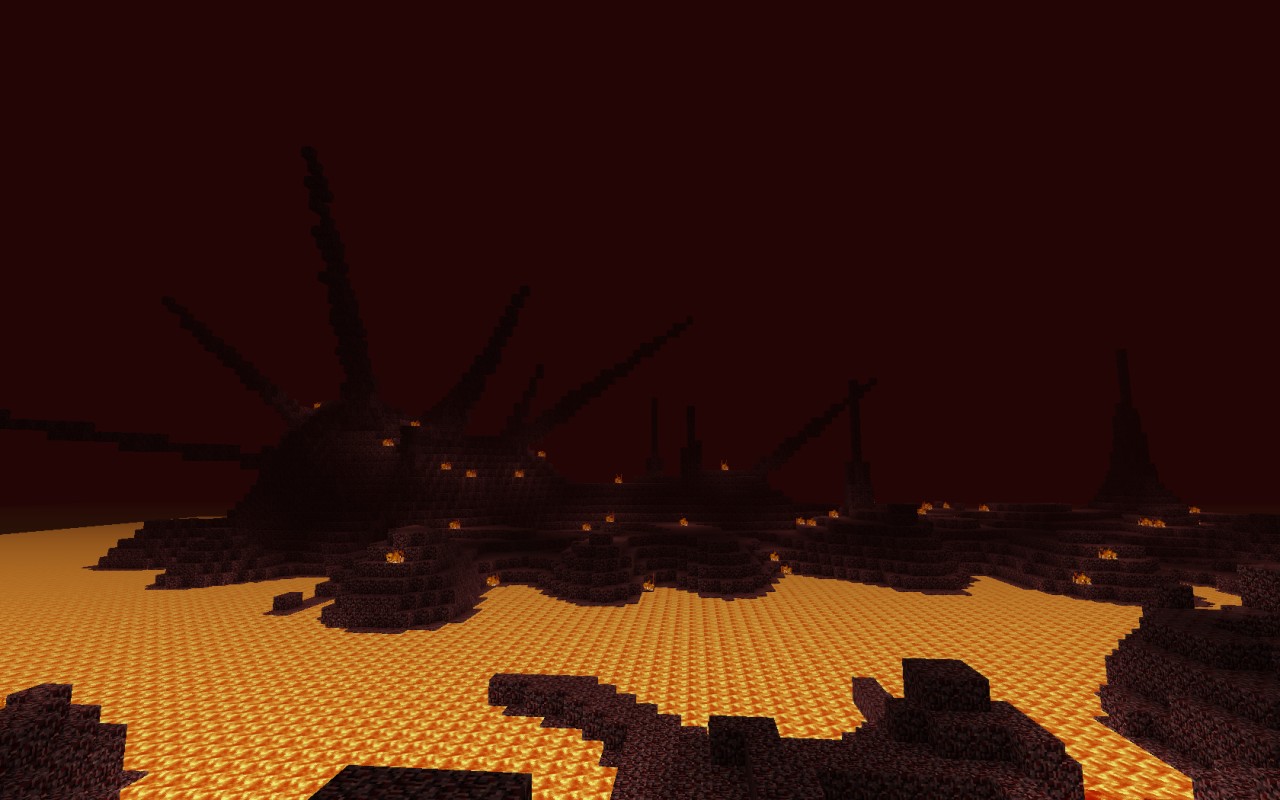 Custom Terrain: Nether Nightmare Minecraft Map