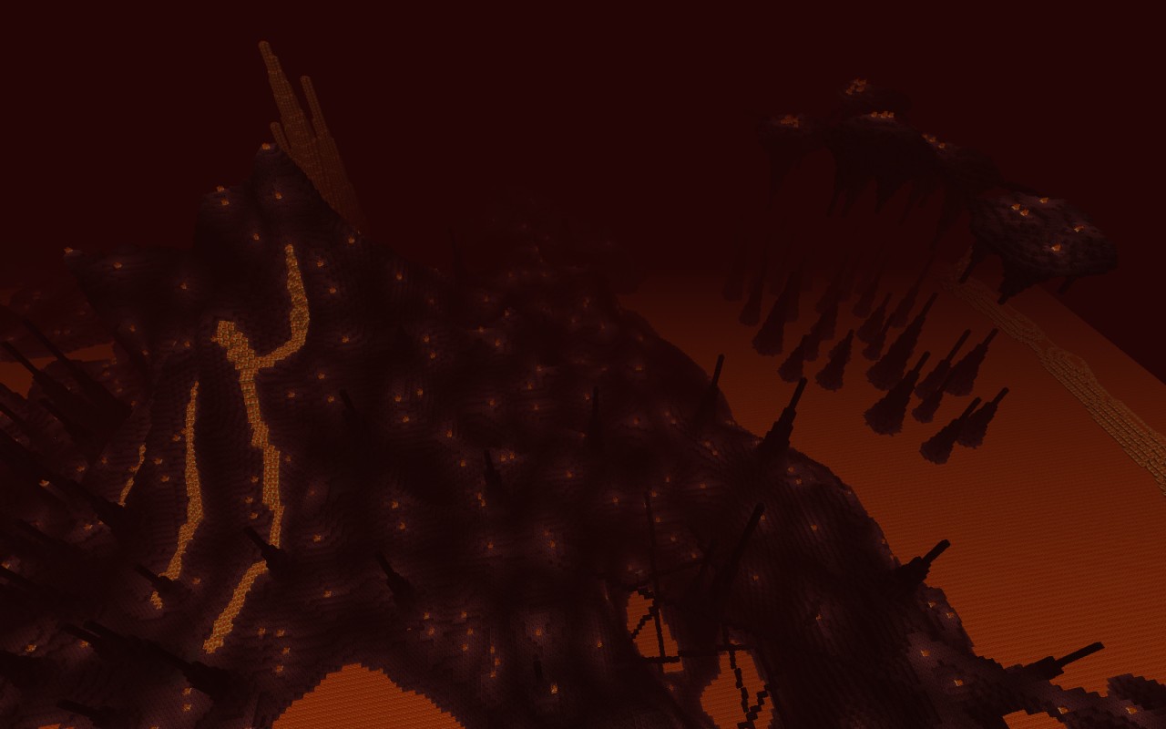 Custom Terrain: Nether Nightmare Minecraft Map