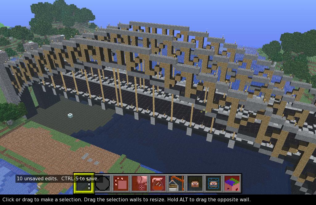 Arch bridge Minecraft Project