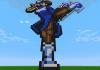 *Chun-Lee Pixel Art* Minecraft Map