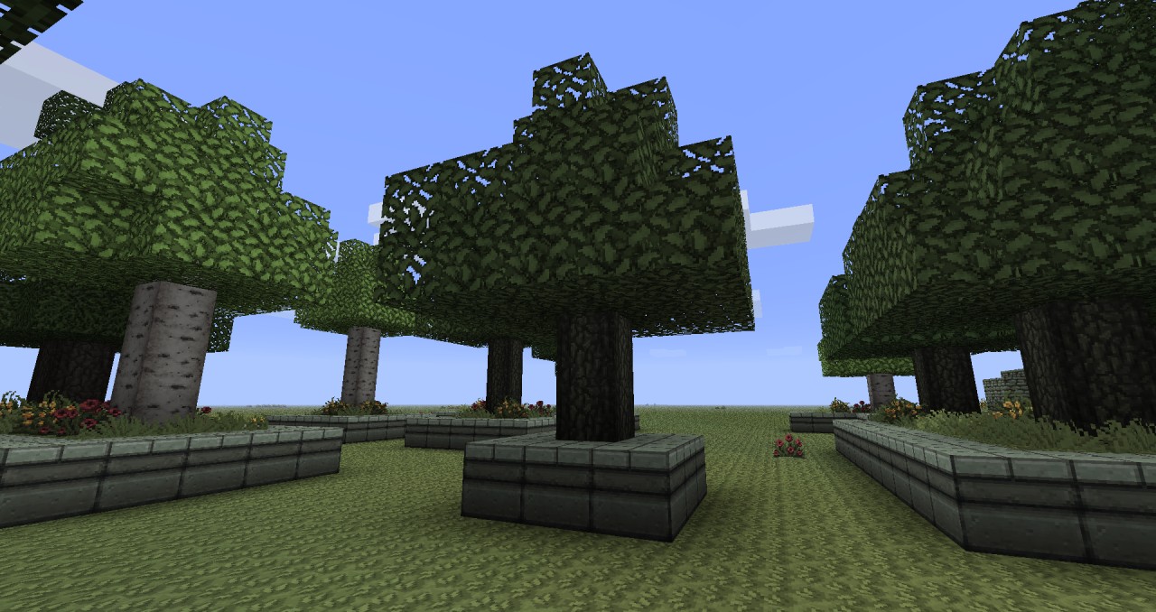 NatureScapes: A Set To Make Park Building Easier! Minecraft Map