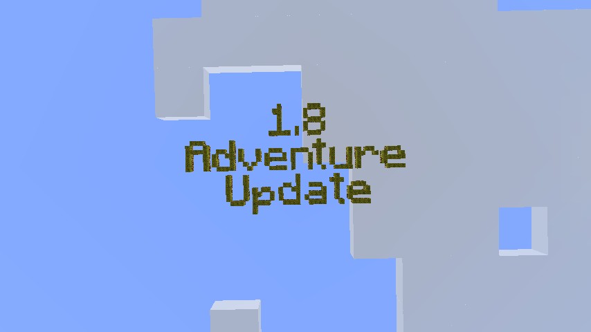 1.8 Adventure Update LOGO Minecraft Map