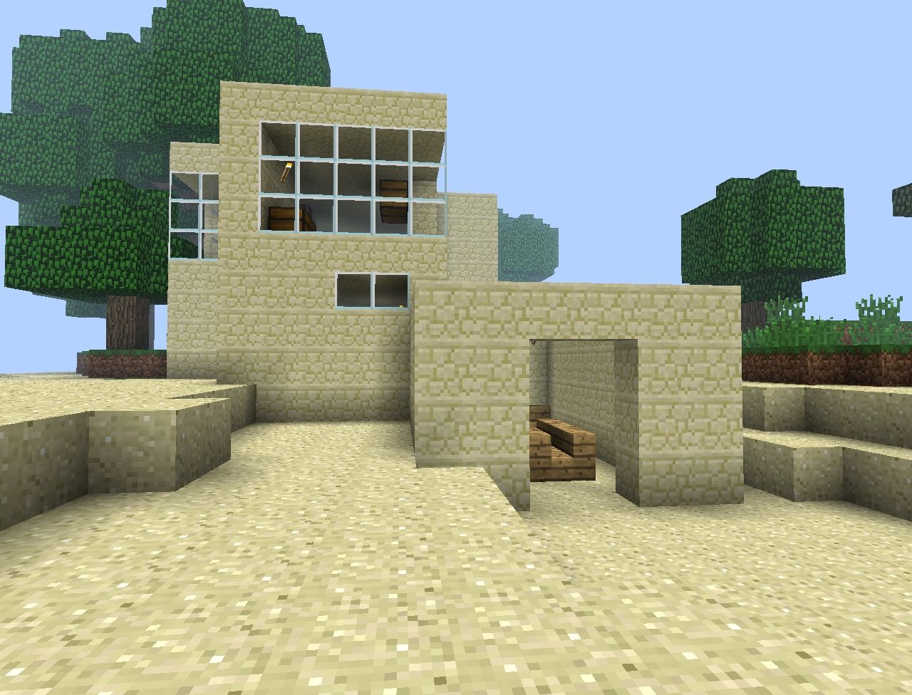 Simple Island Condo - Sandstone Minecraft Map