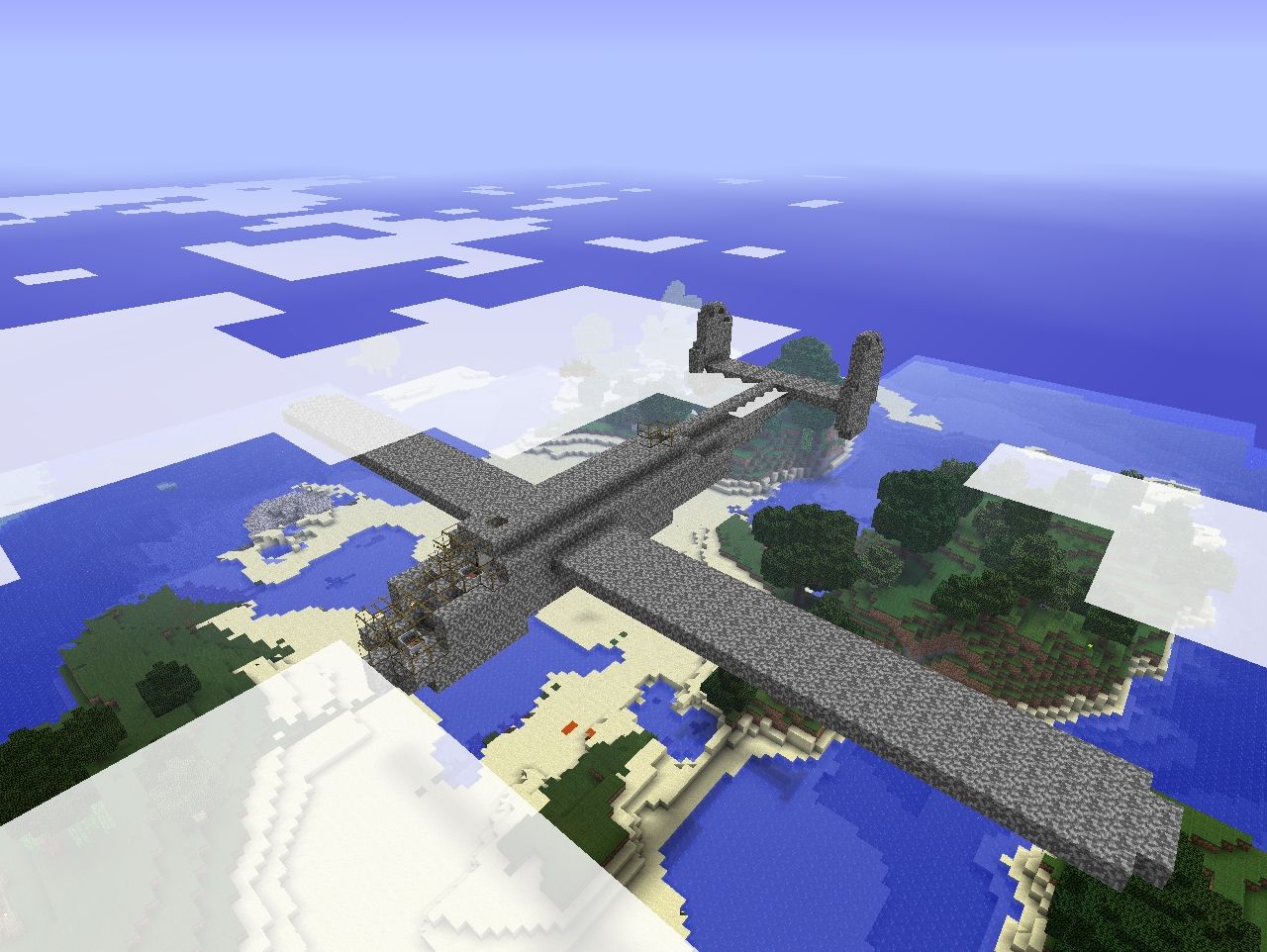 B-25 mitchell Minecraft Map