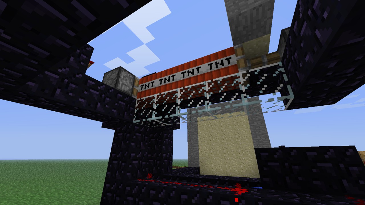 Semi-Auto TNT cannon Minecraft Map