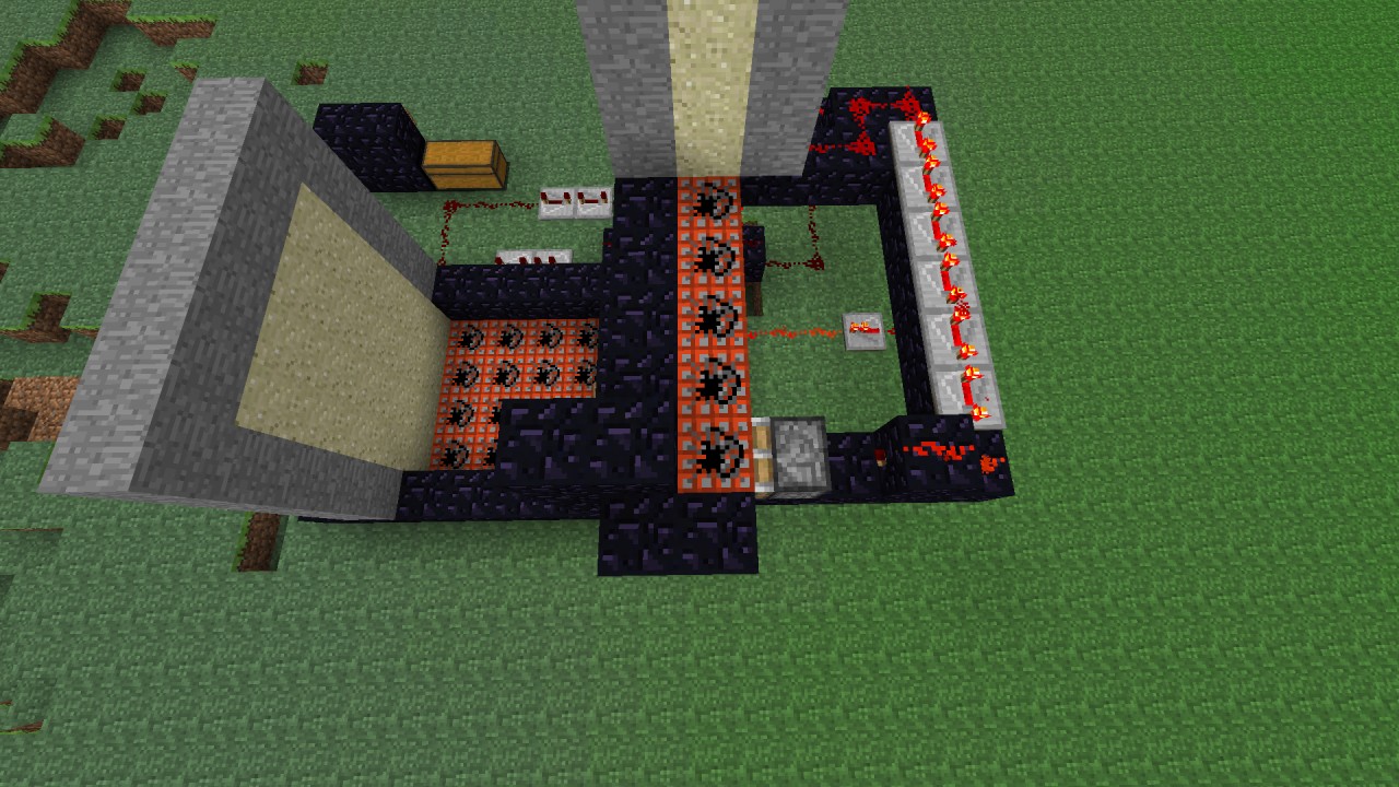 Semi-Auto TNT cannon Minecraft Map