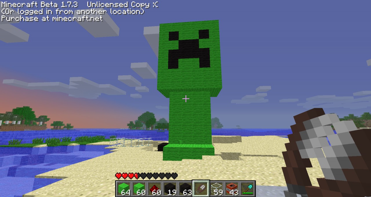 Big Creeper Monument + Explosive function Minecraft Map