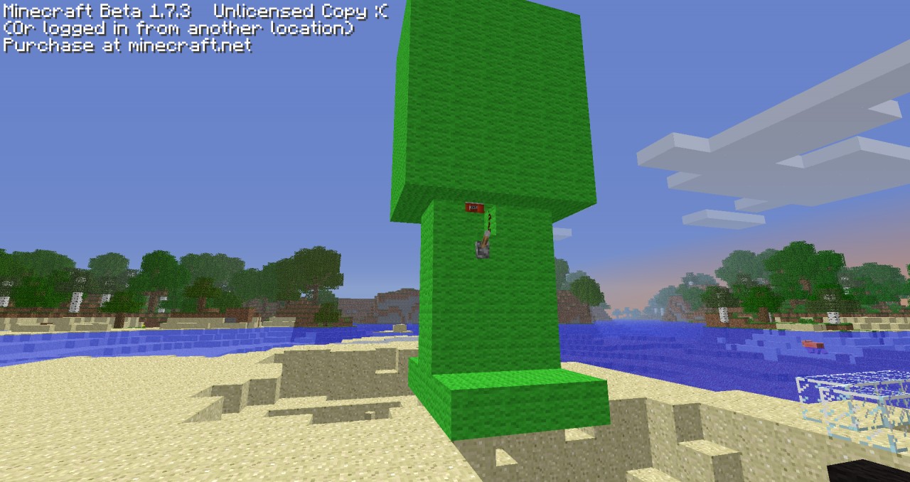 Big Creeper Monument + Explosive function Minecraft Map