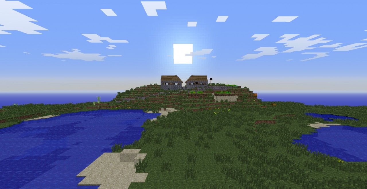 1.8 NPC Village+Farm Minecraft Map